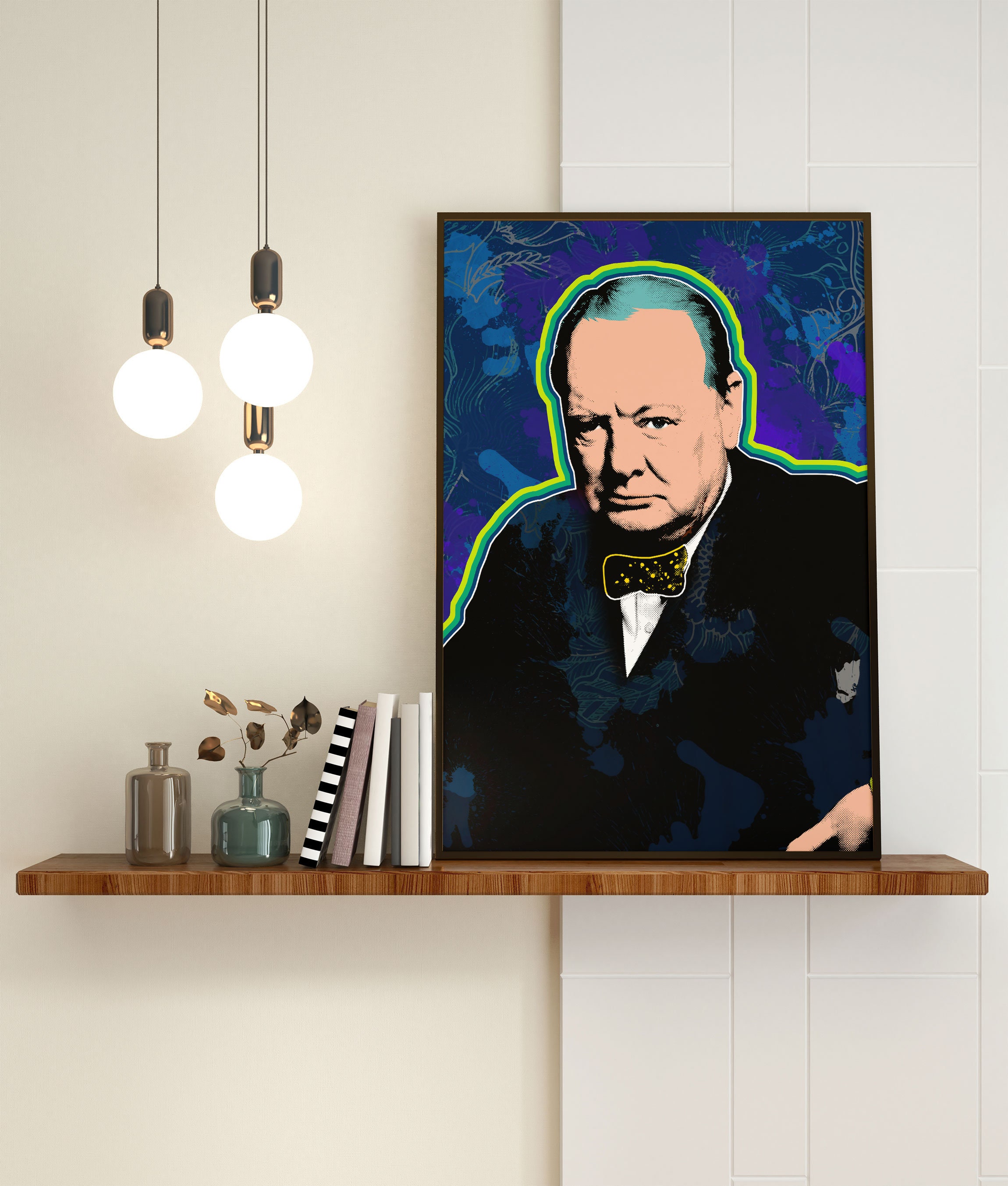 Warhol Winston Churchill Pop Art Print: British Prime Minister - Etsy UK