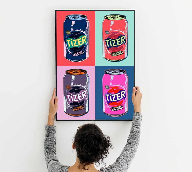 Warhol Pop Art Tizer Print British Wall Art Kitchen Poster | Etsy