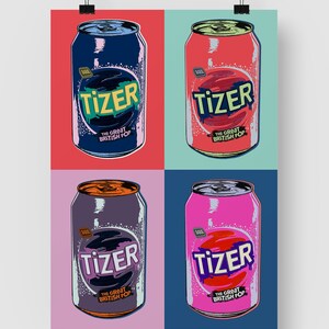 Warhol Pop Art Tizer Print | British Wall Art | Kitchen Poster - Etsy