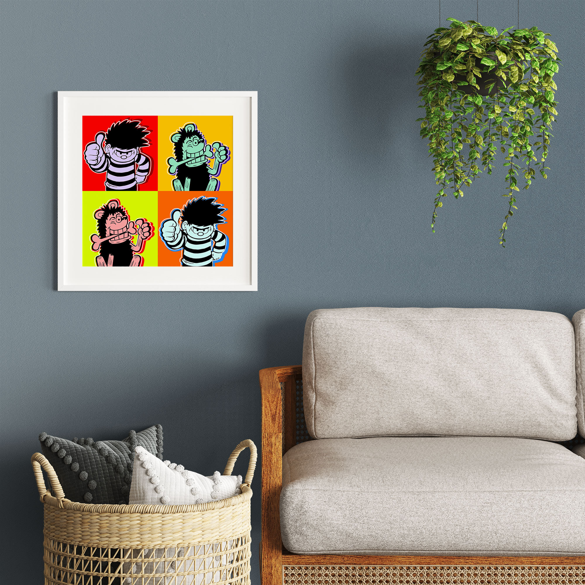 Warhol Dennis Menace & Gnasher Pop Art Print Beano Pop Art British ...