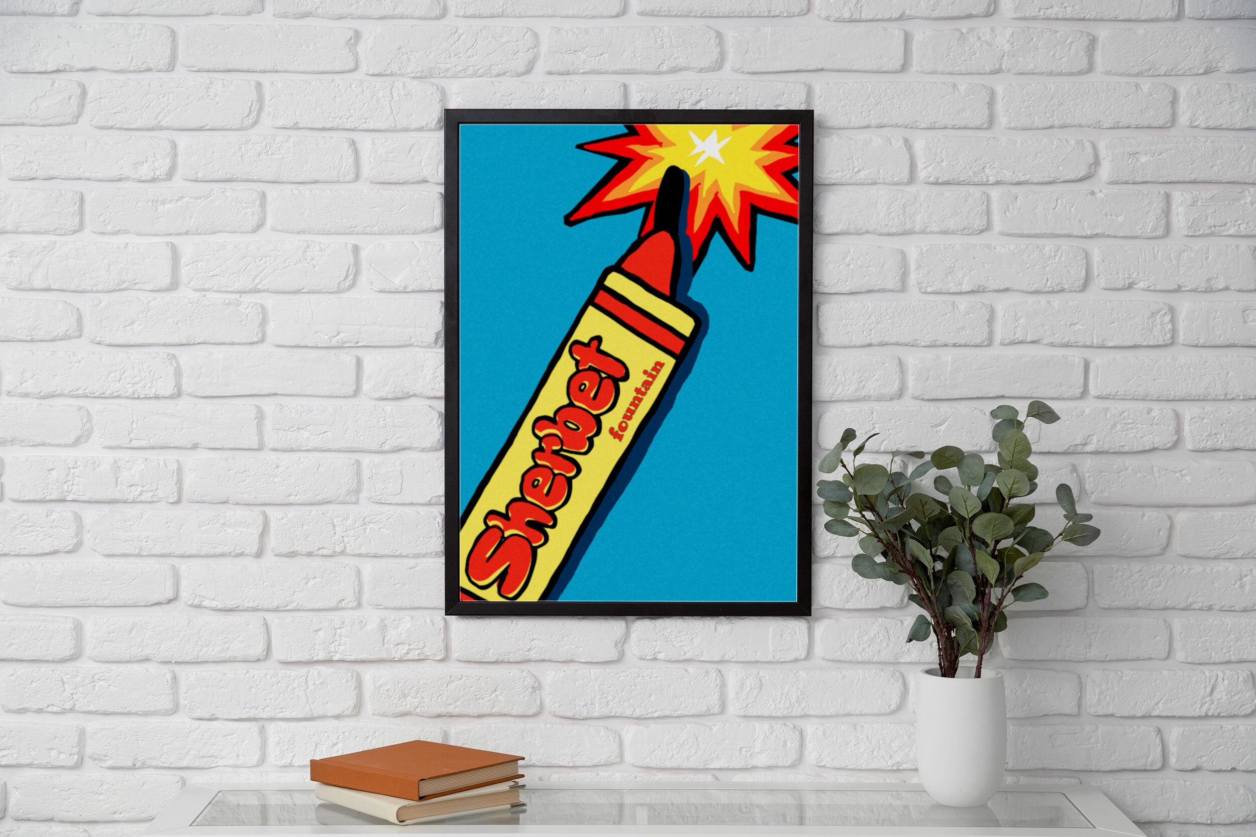 Sherbet Pop Art Food Print Kids Sweets Wall Art Nostalgia Lichtenstein ...