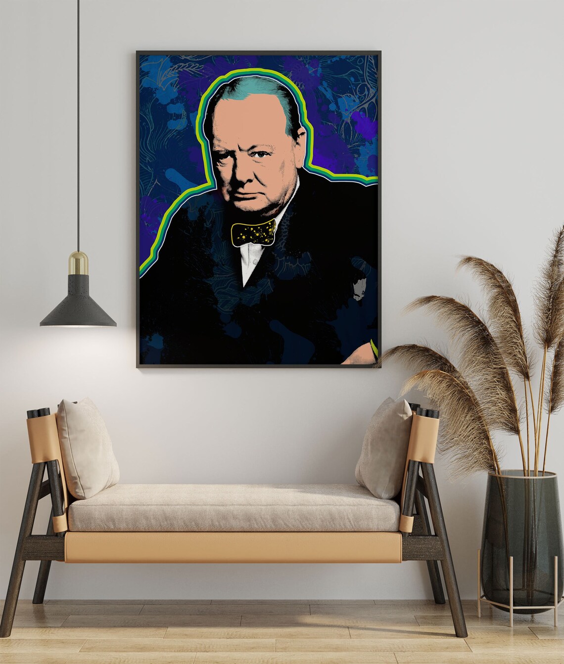 Warhol Winston Churchill Pop Art Print: British Prime Minister - Etsy UK