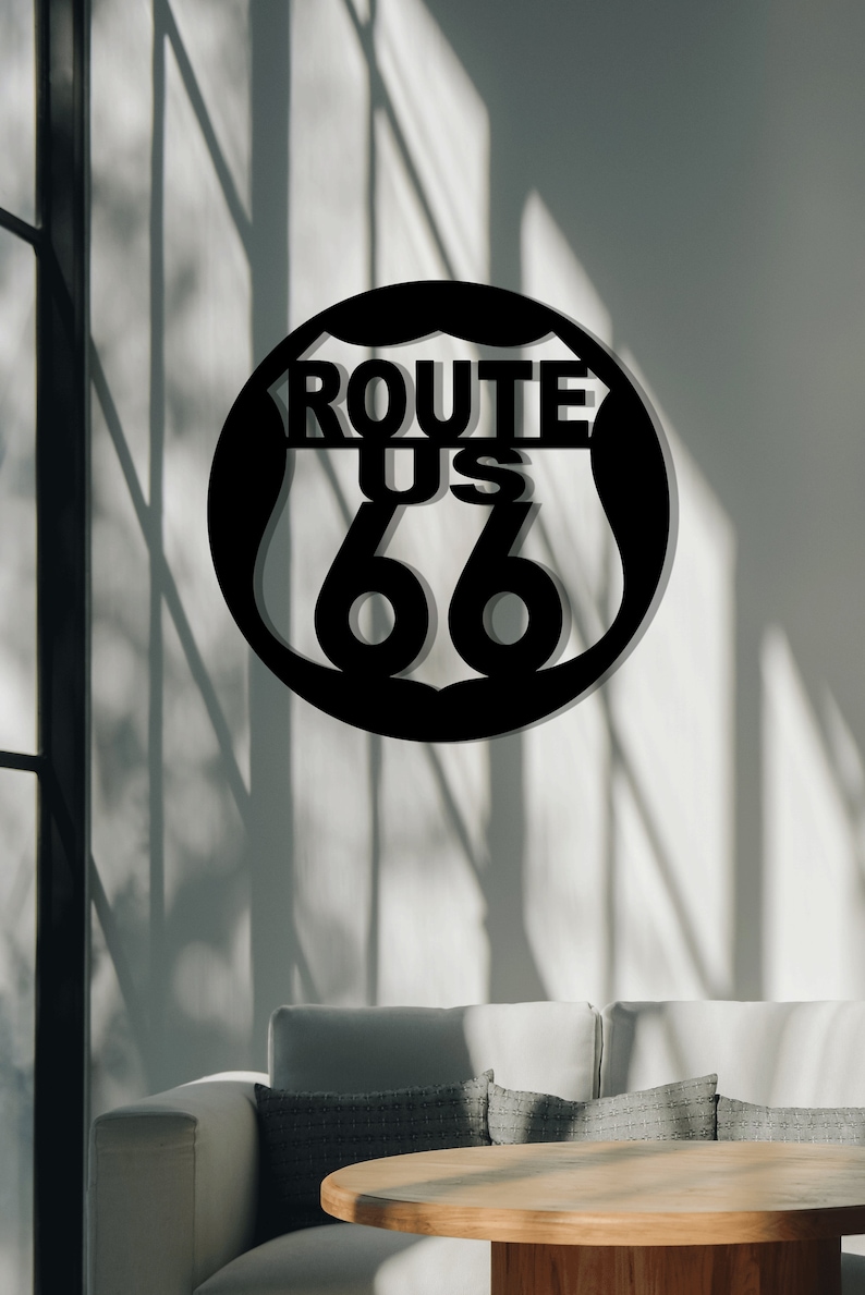 Route 66 US Svg Laser Cut Files Dxf Glowforge Printable Wall - Etsy Ireland
