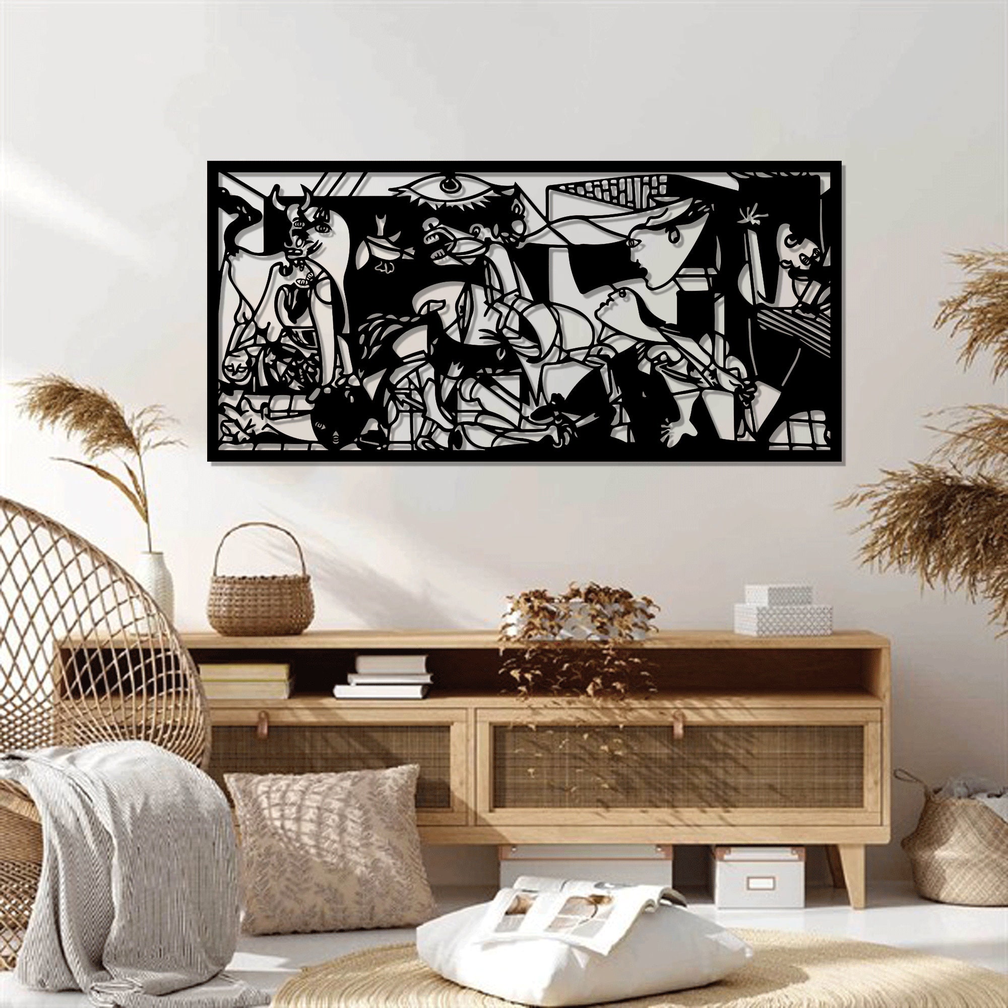 Picasso's Guernica Svg Laser Cut Files Dxf Glowforge - Etsy Canada