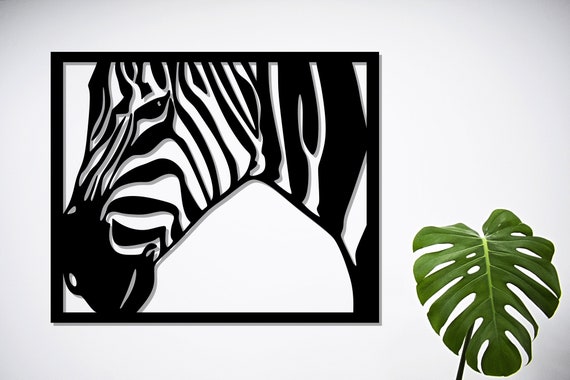 Zebra Metal Wall Art Wall Decor Wall Hanging Wall Decor - Etsy