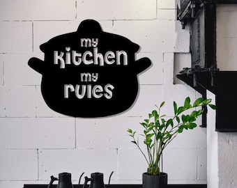 Metal Kitchen Sign - Etsy