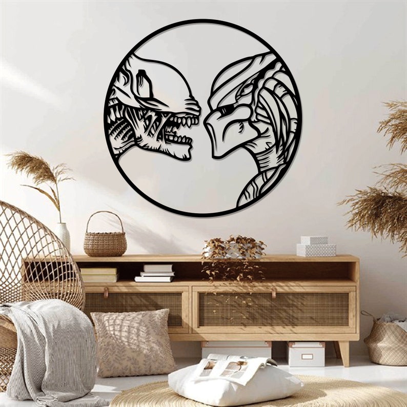 Alien Vs Predator Svg Laser Cut Files Dxf Glowforge Printable - Etsy