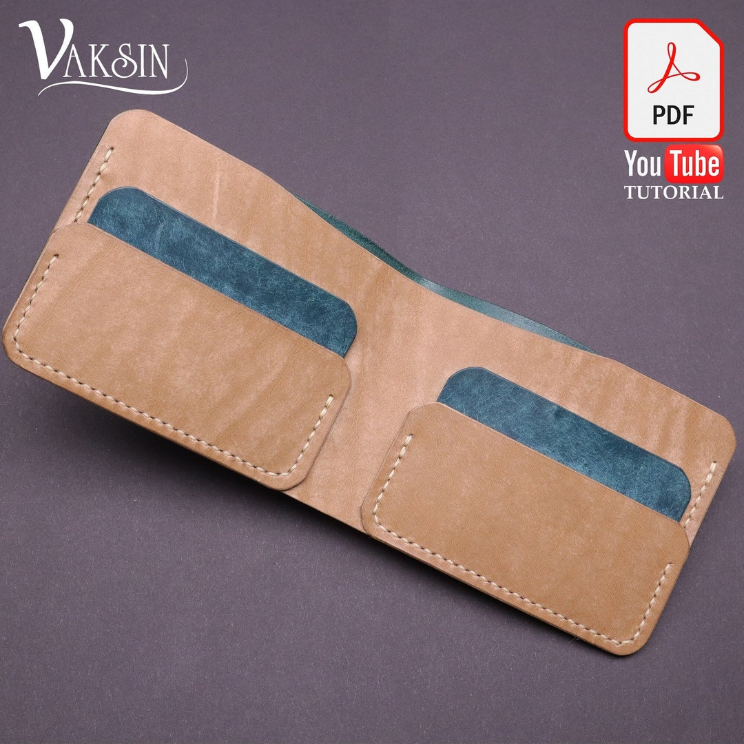 DIY Leather Wallet Download PDF Pattern With Video Tutorial/best Gift ...