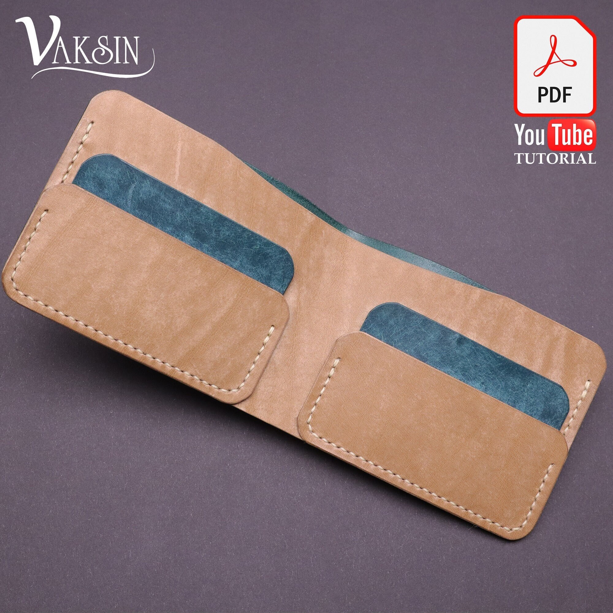 DIY Leather Wallet Download PDF Pattern With Video Tutorial/best Gift ...