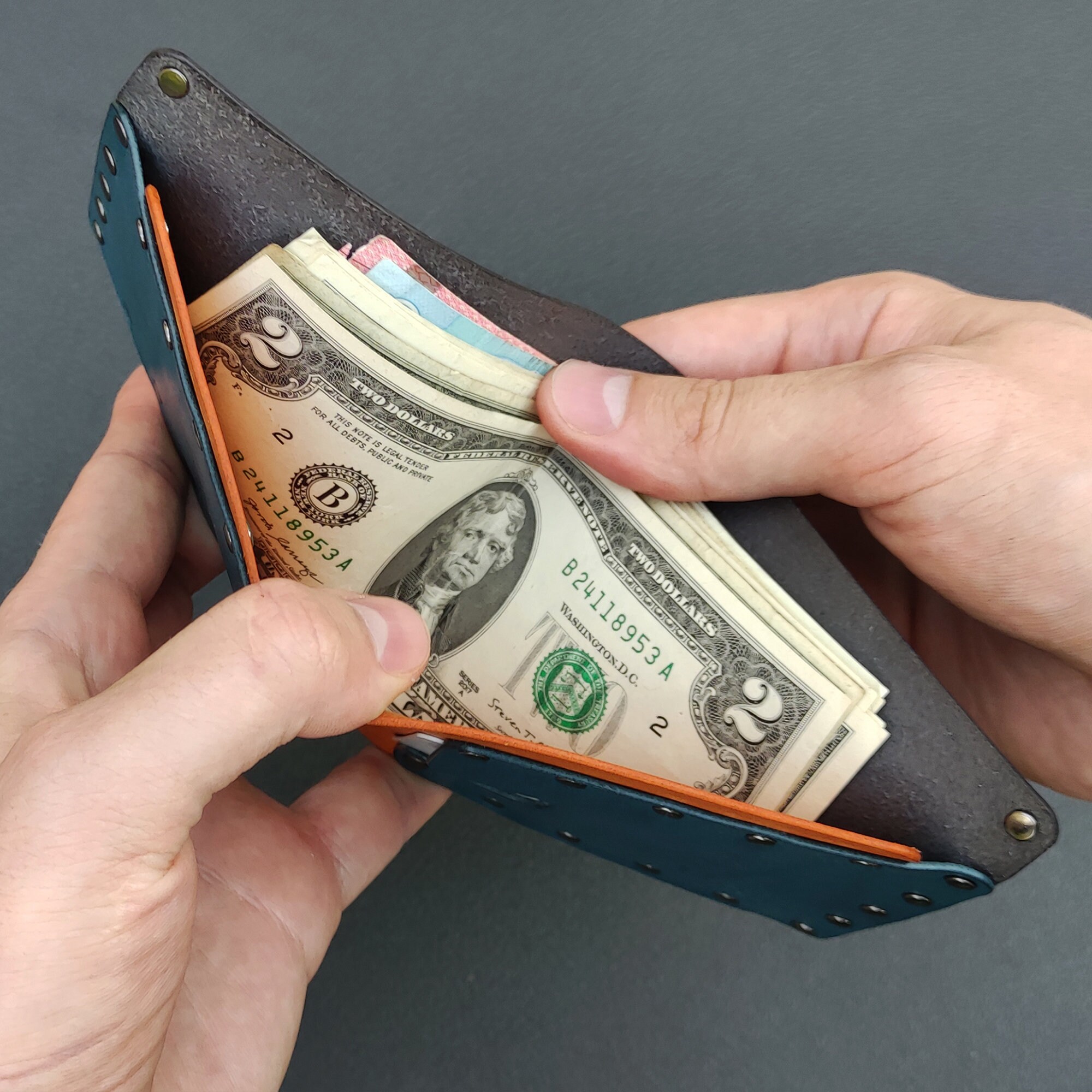 The Brest Stitch-less Wallet Pattern, Leather Wallet Template ...