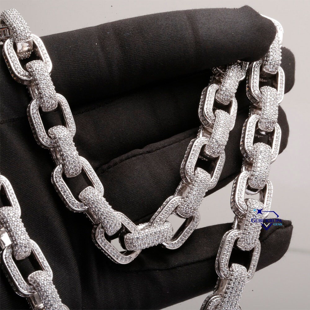 Luxury Diamond Chain Ll Fully Iced Out Diamond Chain Ll Cuban Link ...
