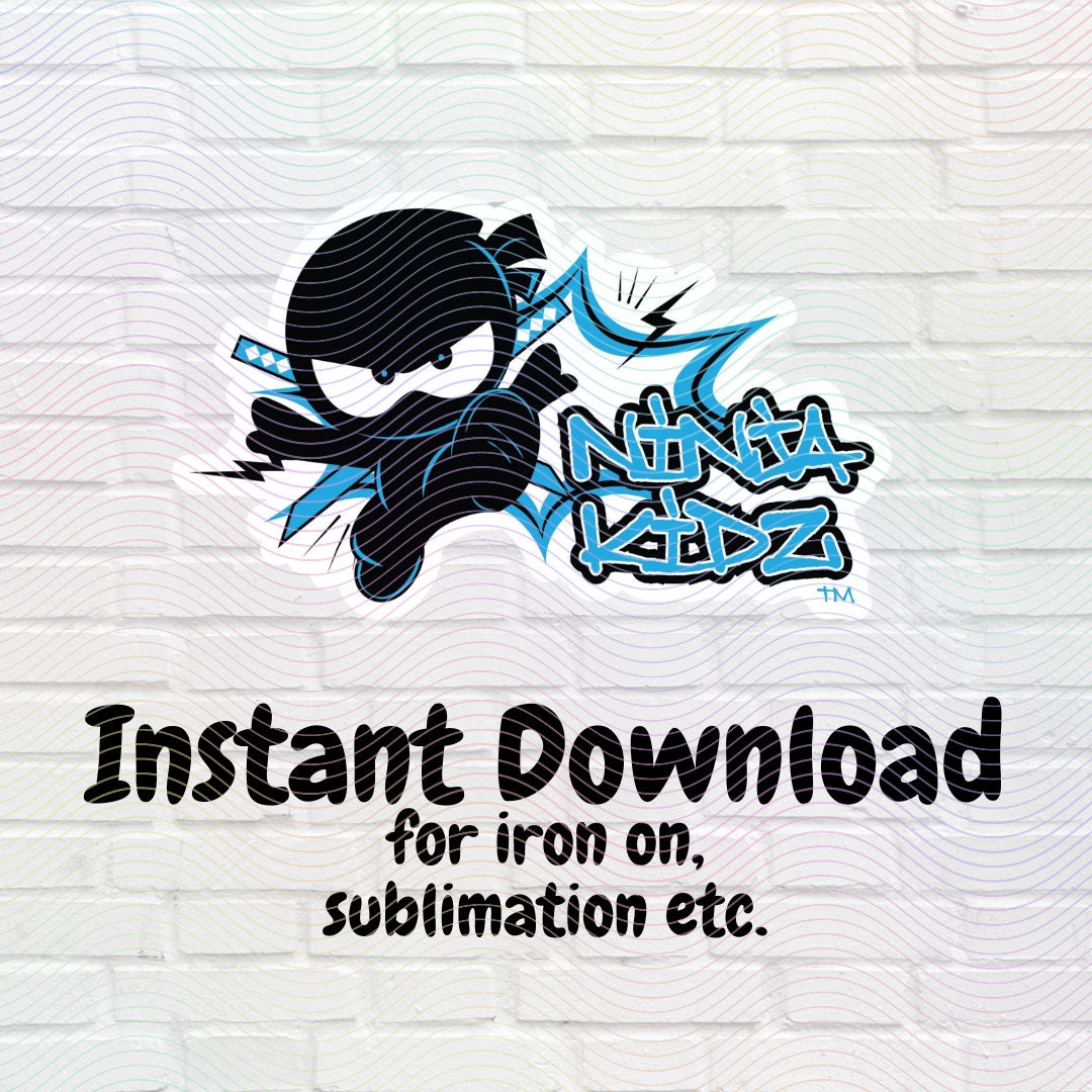 Ninja, Kidz, Kids, PNG, Digital Download - Etsy