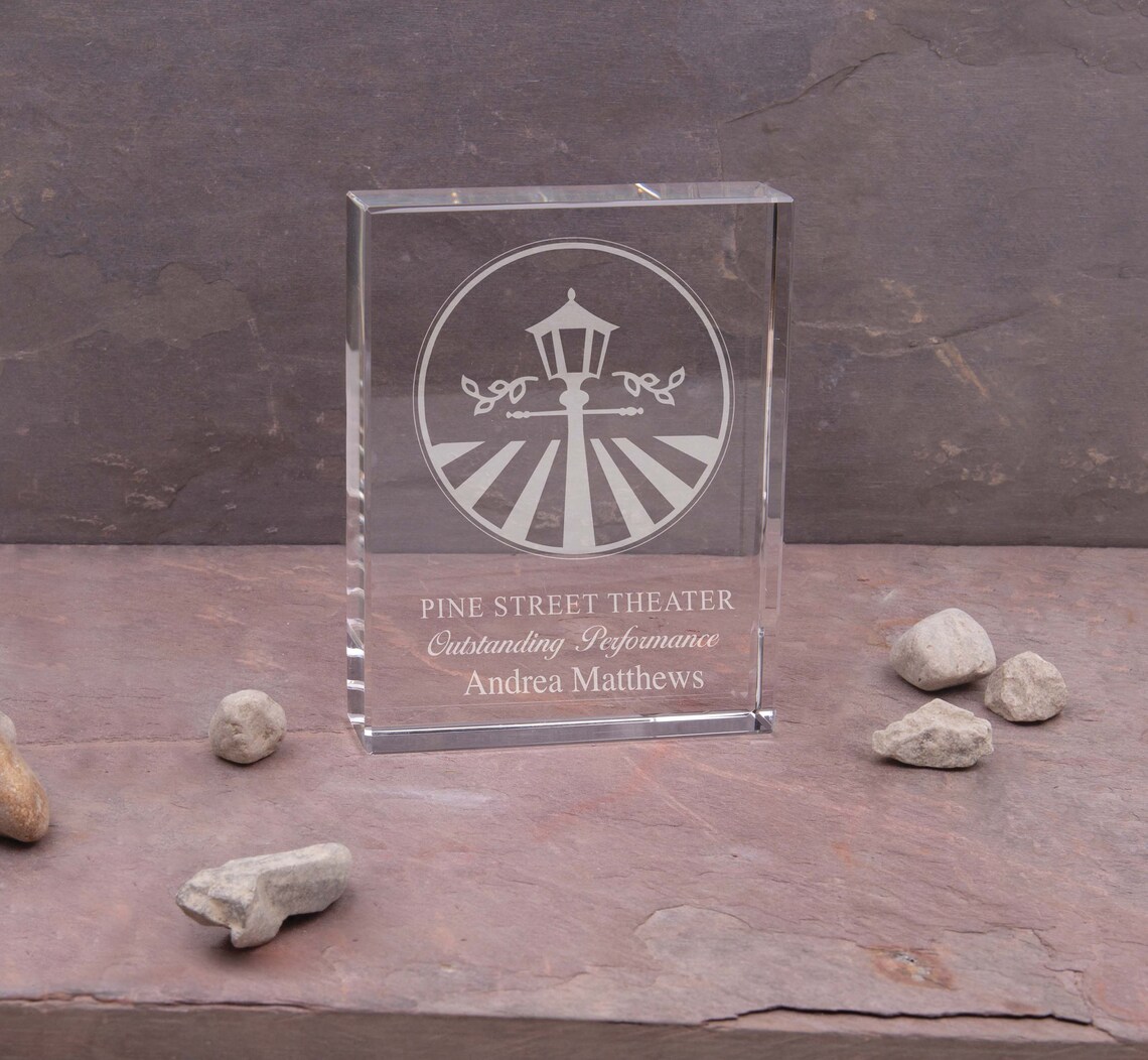 Blank Crystal Plaque Engravable Blank - Etsy