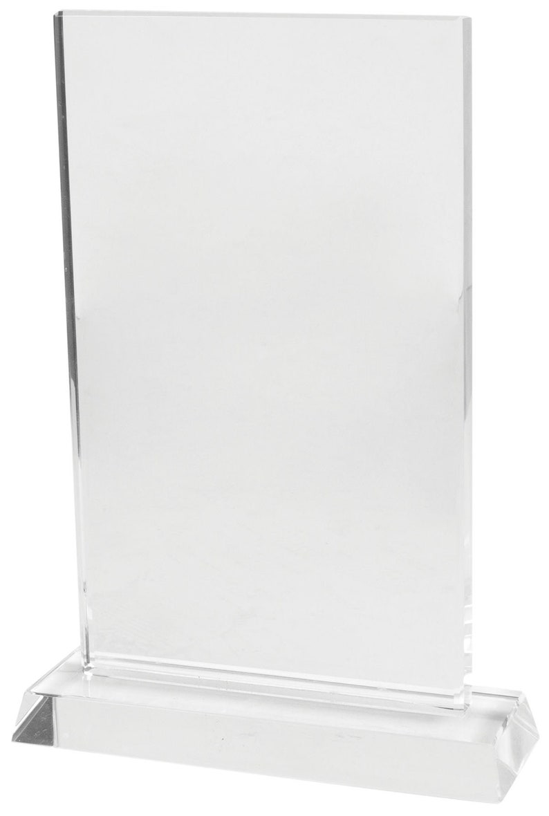 Blank Crystal Plaque Engravable Blank - Etsy