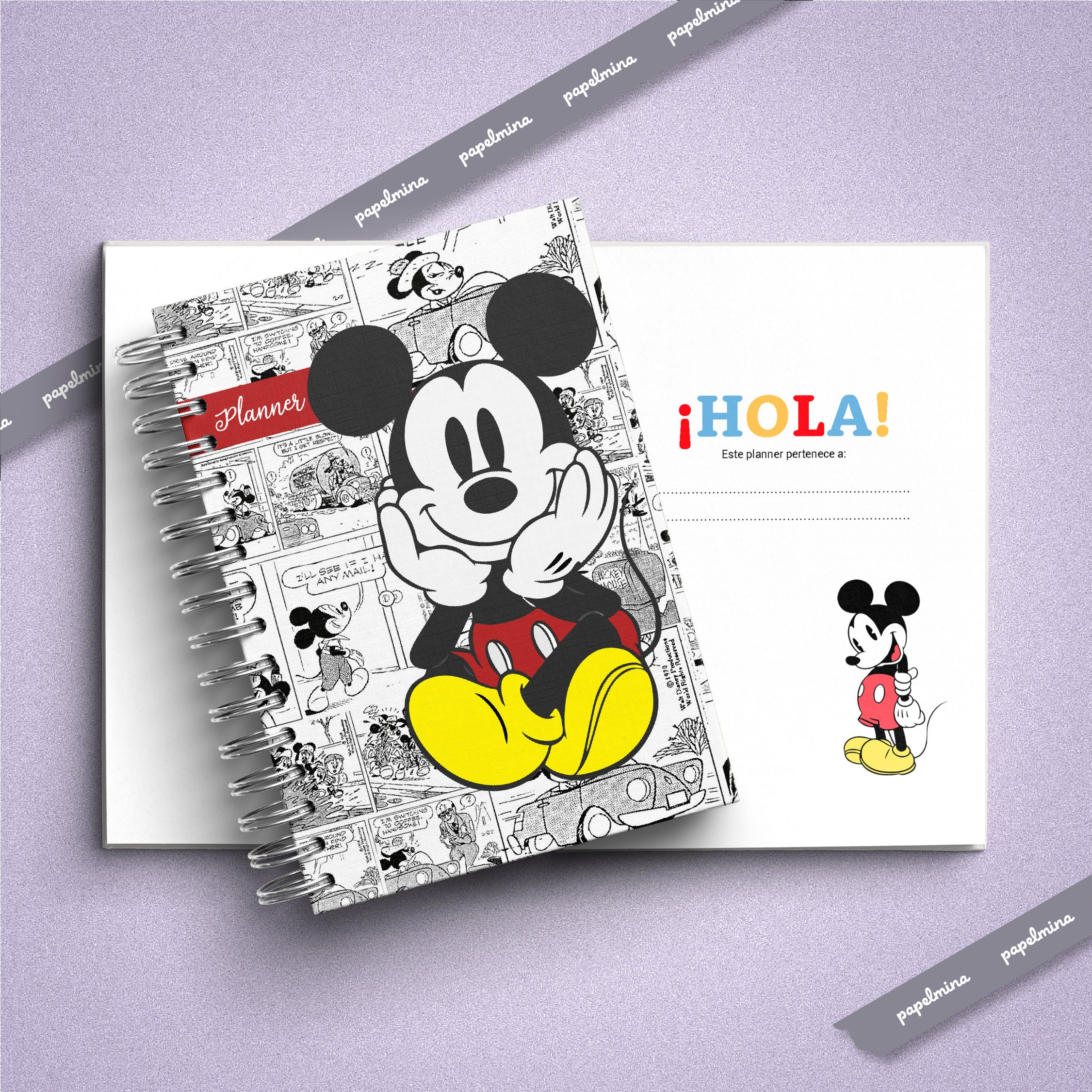 Mickey Planner / Agenda Perpetua / Medio Oficio / Planner En Español ...
