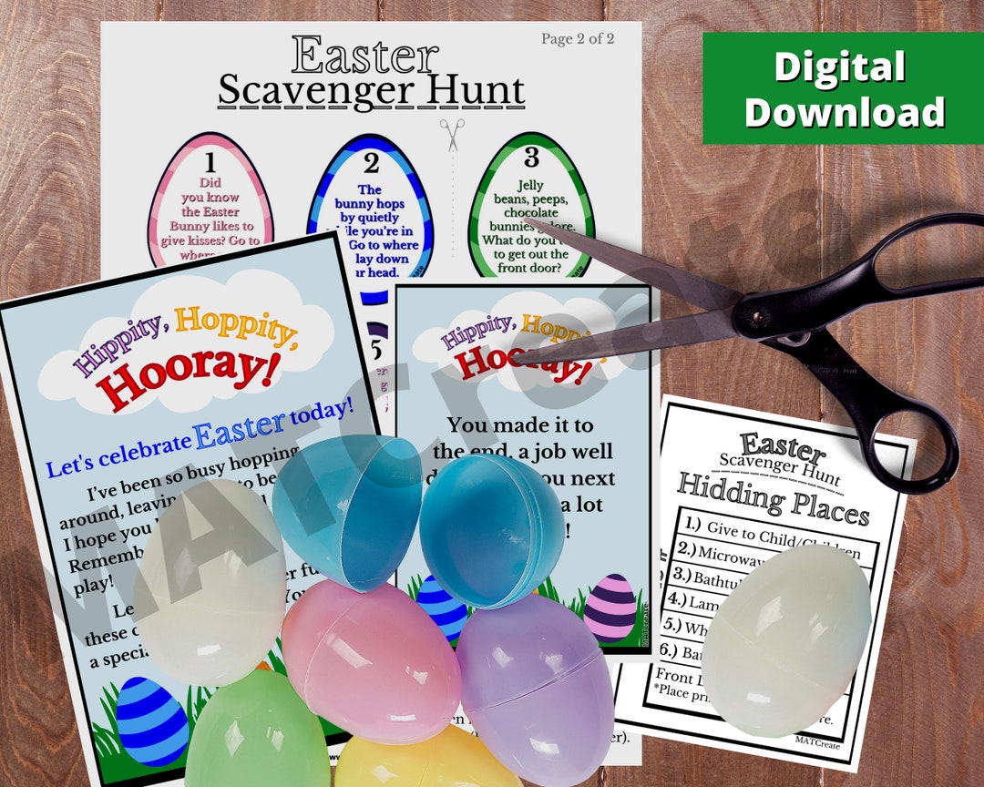 Easter Scavenger Hunt Digital Download - Etsy