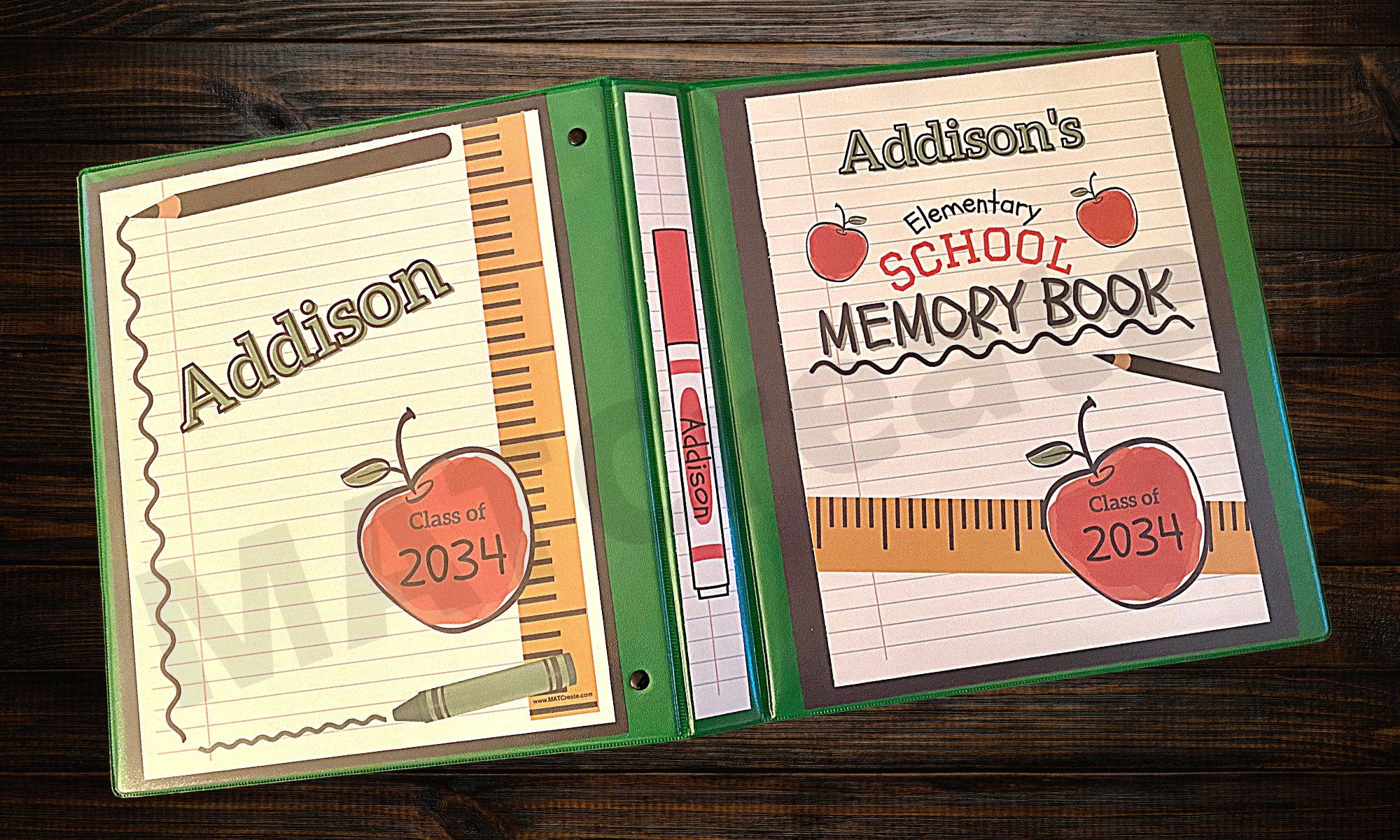 School Memory Book - Etsy