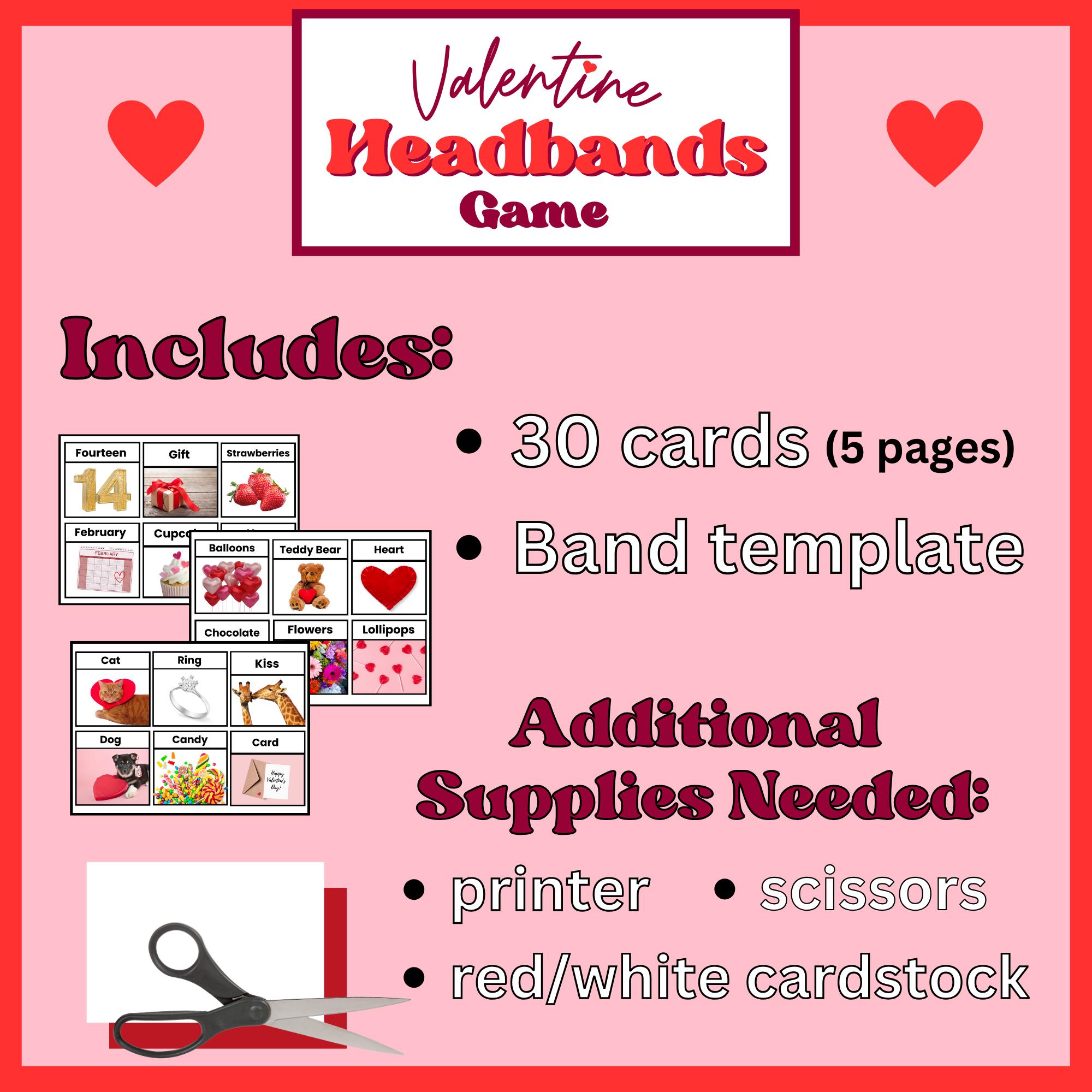 Valentine Headbands Game - Etsy