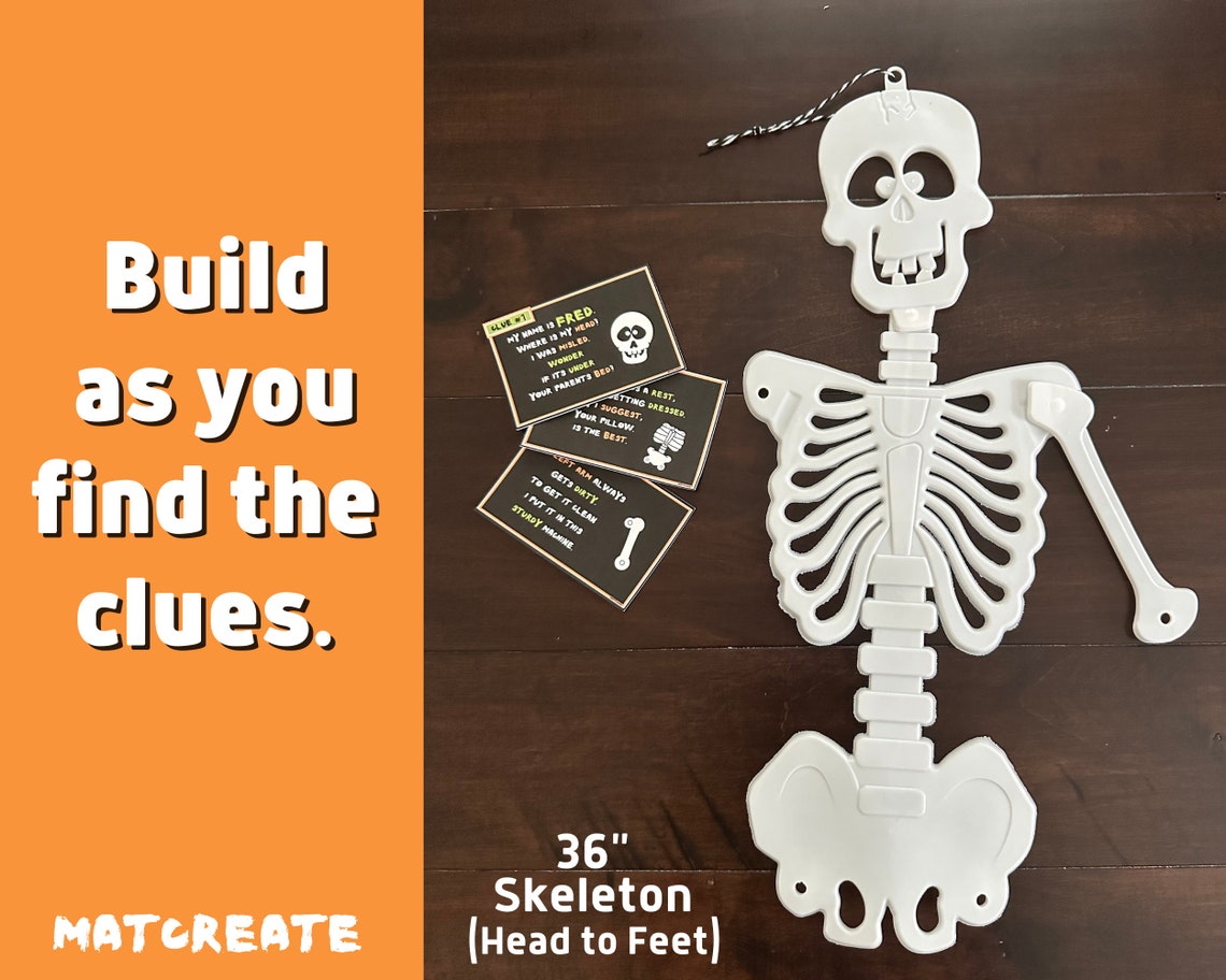 Skeleton Scavenger Hunt - Etsy