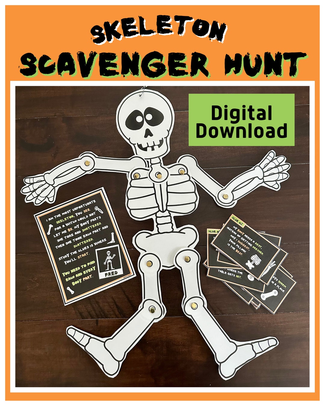 Skeleton Scavenger Hunt - Etsy