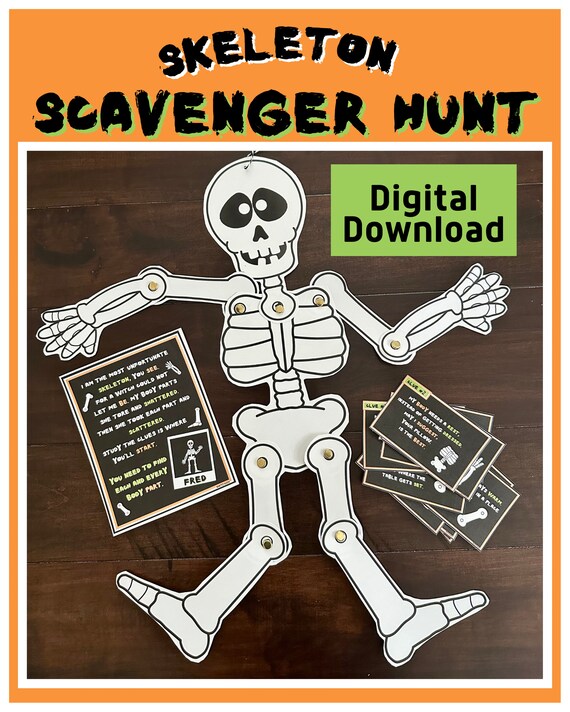 Skeleton Scavenger Hunt - Etsy