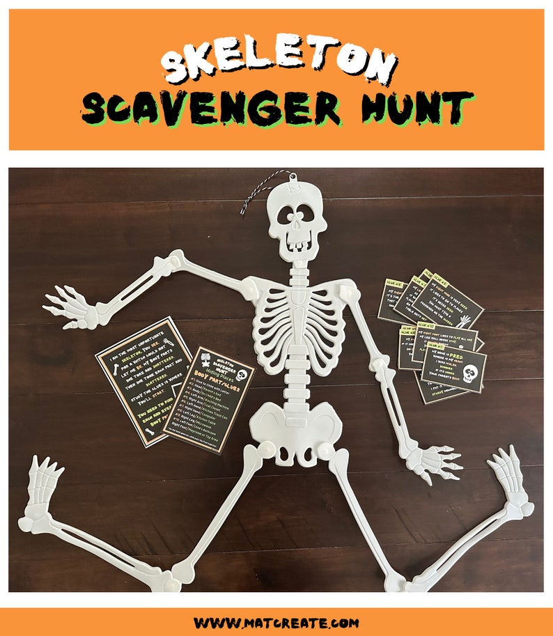 Skeleton Scavenger Hunt - Etsy