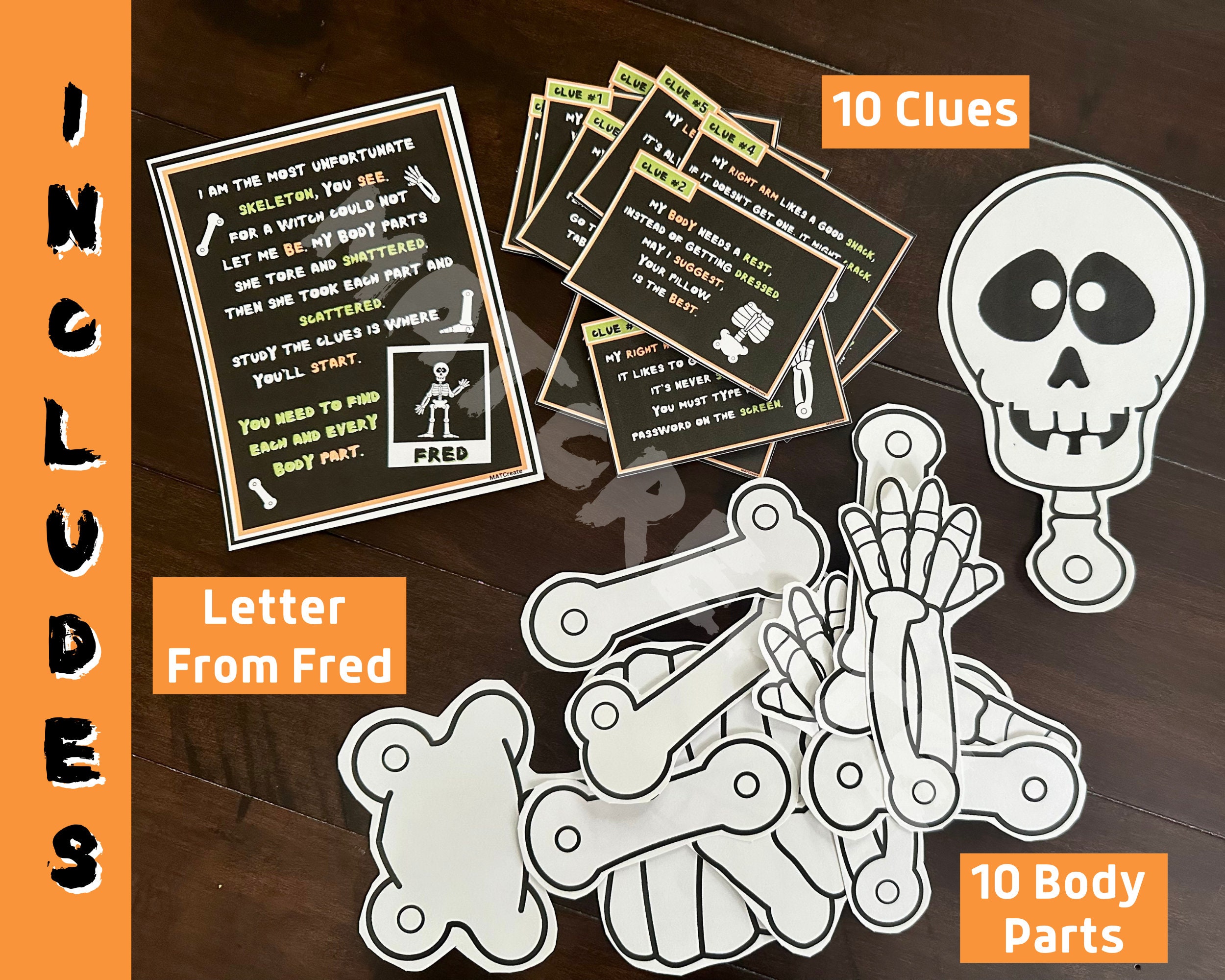 Skeleton Scavenger Hunt - Etsy
