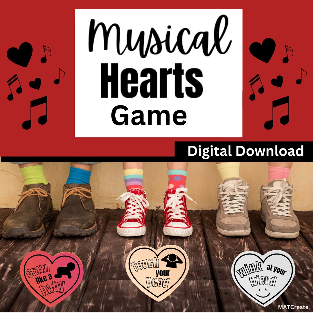 Musical Hearts Game - Etsy