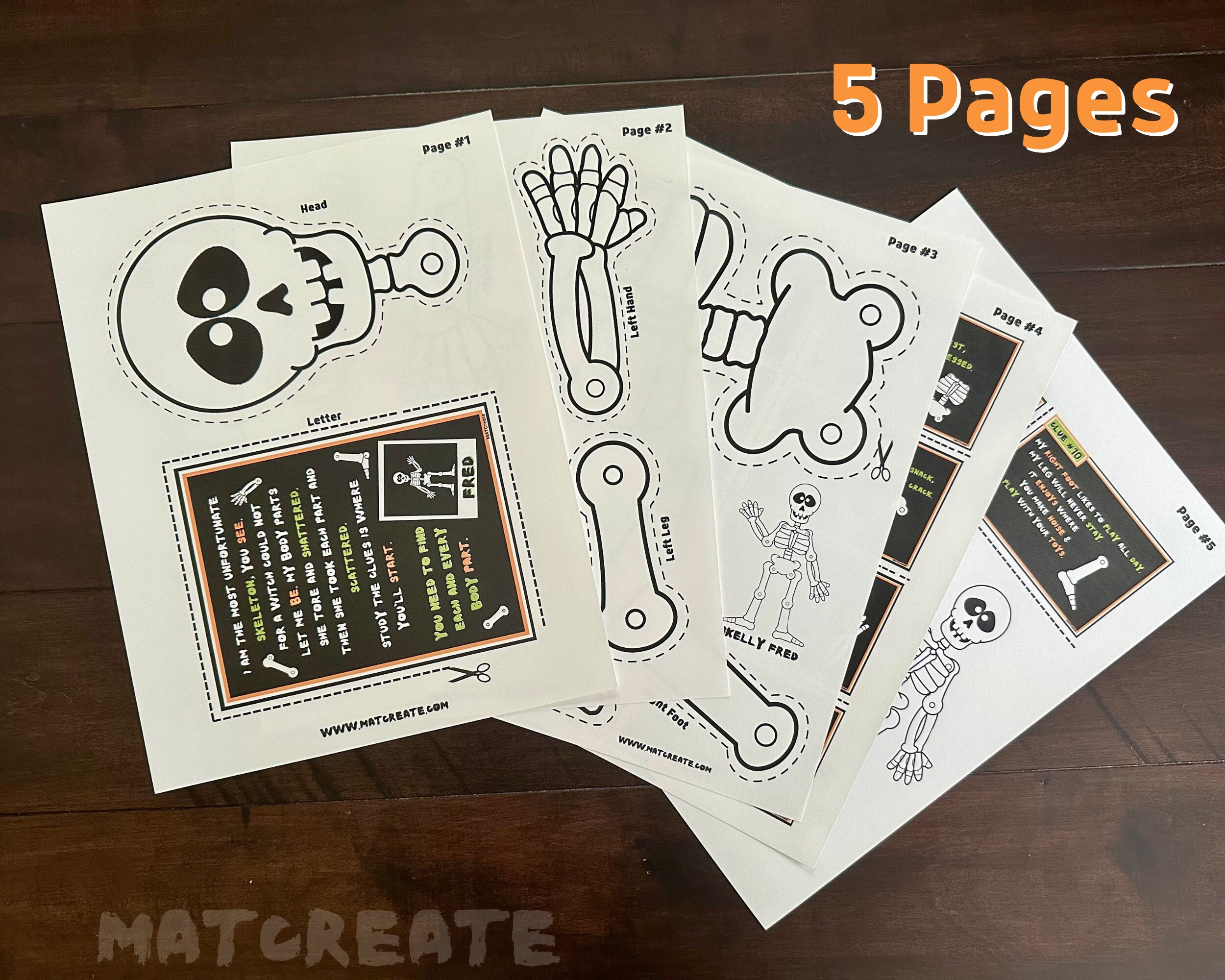 Skeleton Scavenger Hunt - Etsy