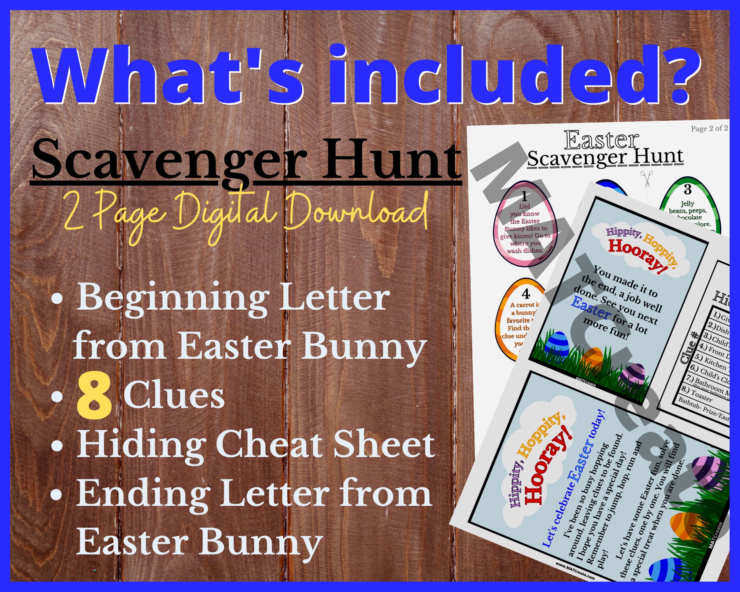 Easter Scavenger Hunt- Digital Download - Etsy