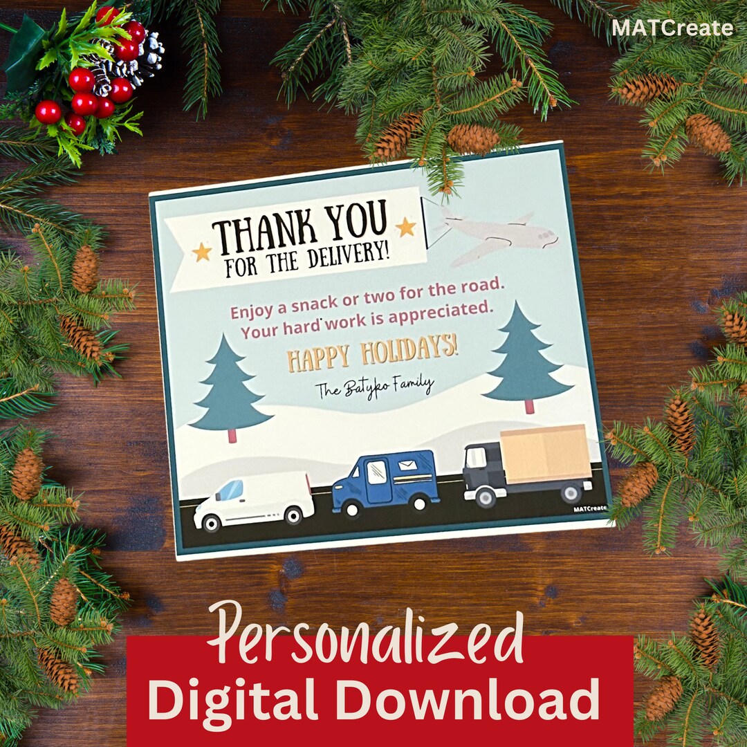 Thank You Delivery Drivers Sign - Etsy