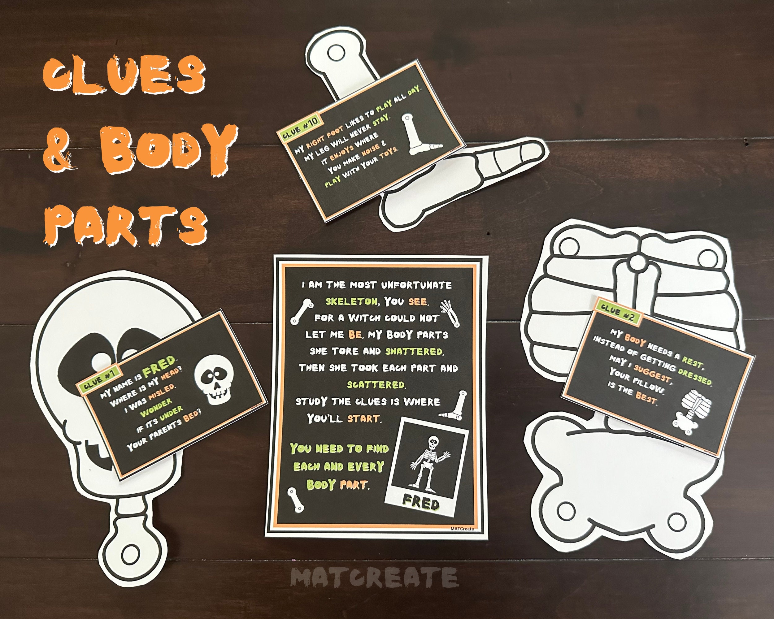 Skeleton Scavenger Hunt - Etsy