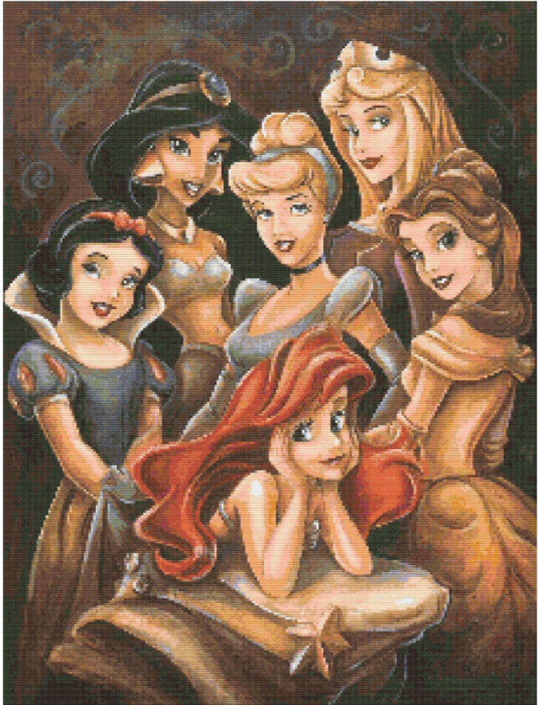 Princess Gathering _kids Fun_ Cross Stitch Pattern_ PDF_ Instant ...