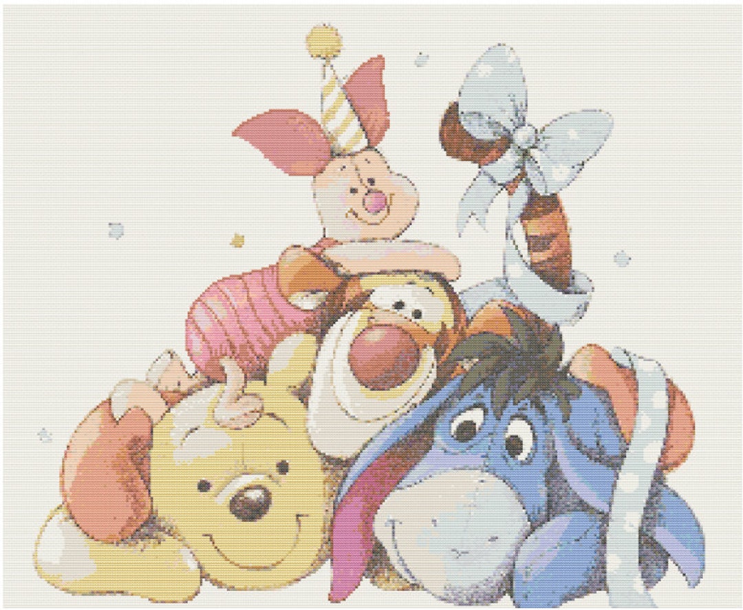 Winnie the Pooh_ Classic Nursery Art_ Cross Stitch Pattern_ PDF ...