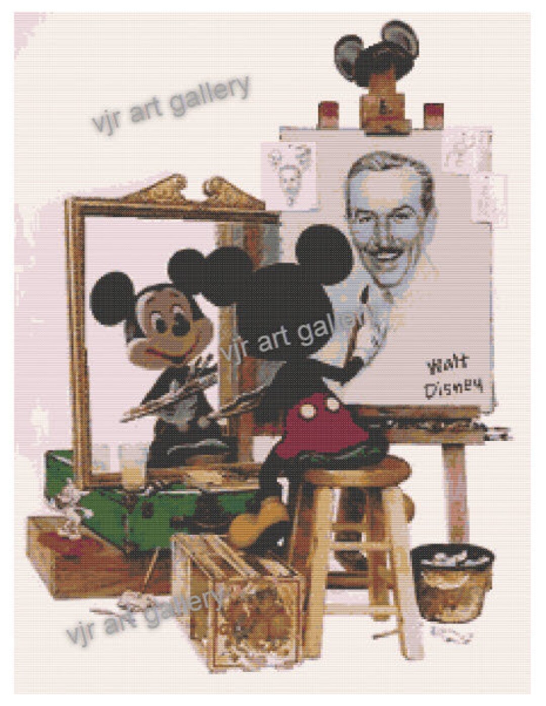 Classic Cross Stitch Pattern Disney___ Cross Stitch Pattern - Etsy