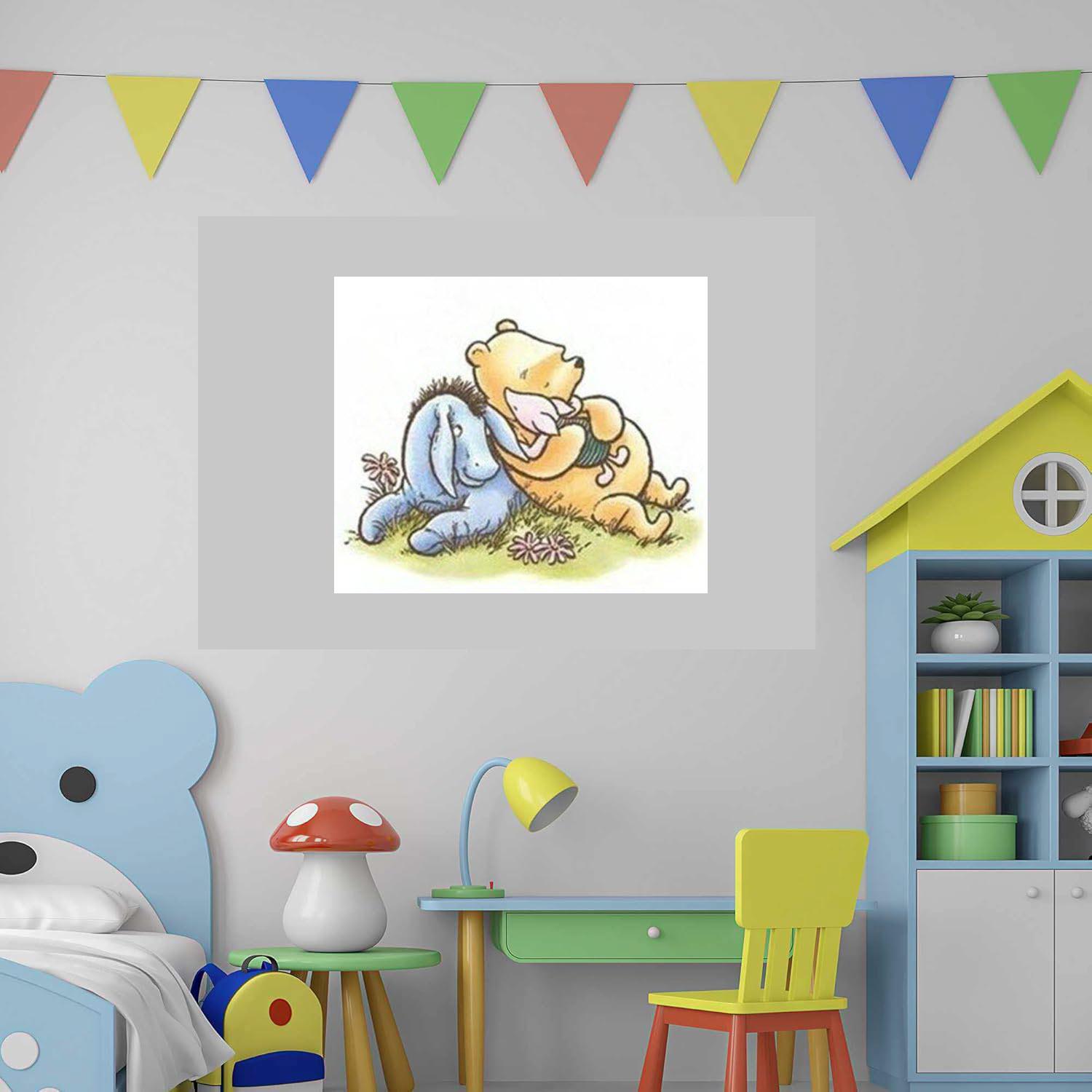 Baby Shower_classic Winnie Pooh Golden Moon Walt Disney_ Cross Stitch ...