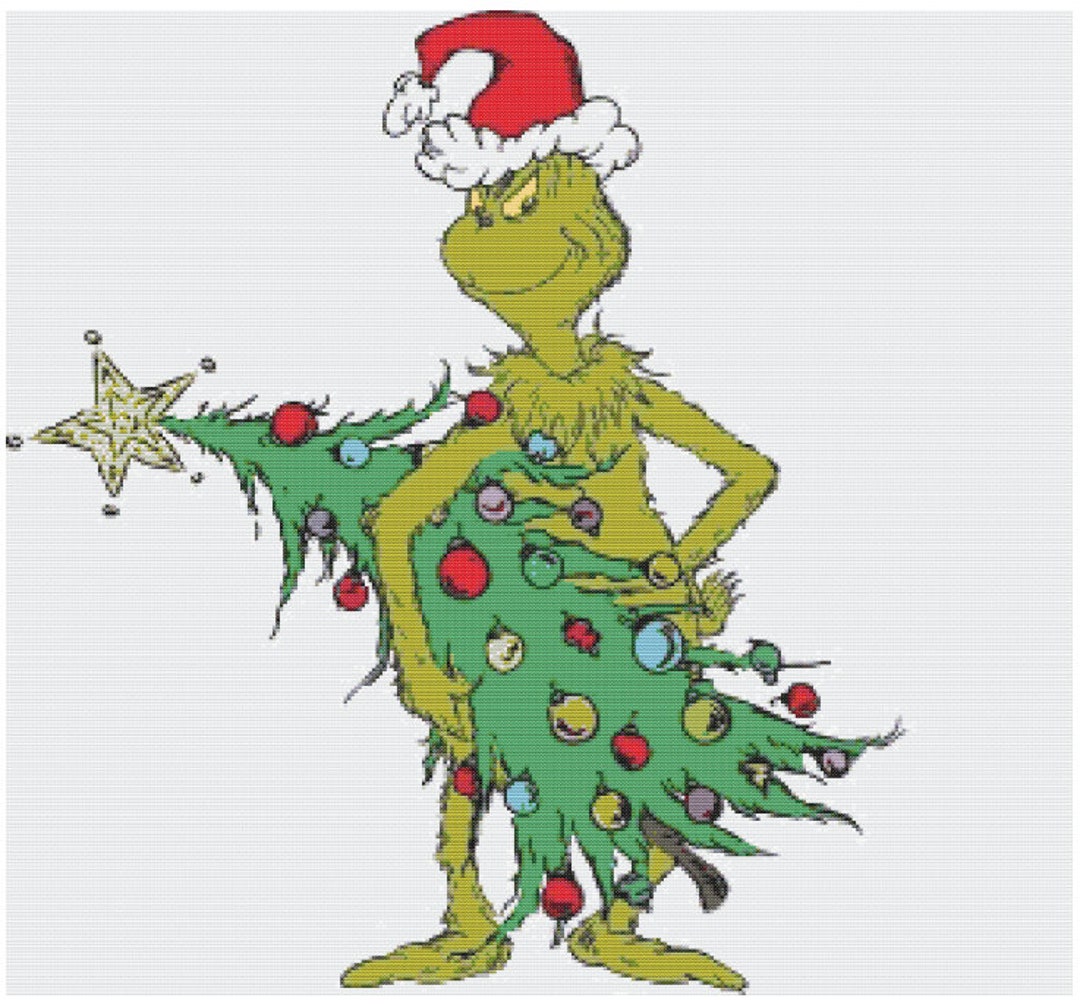 Holidays Christmas the Grinch Xmas Tree _cross Stitch Pattern_ Digital ...