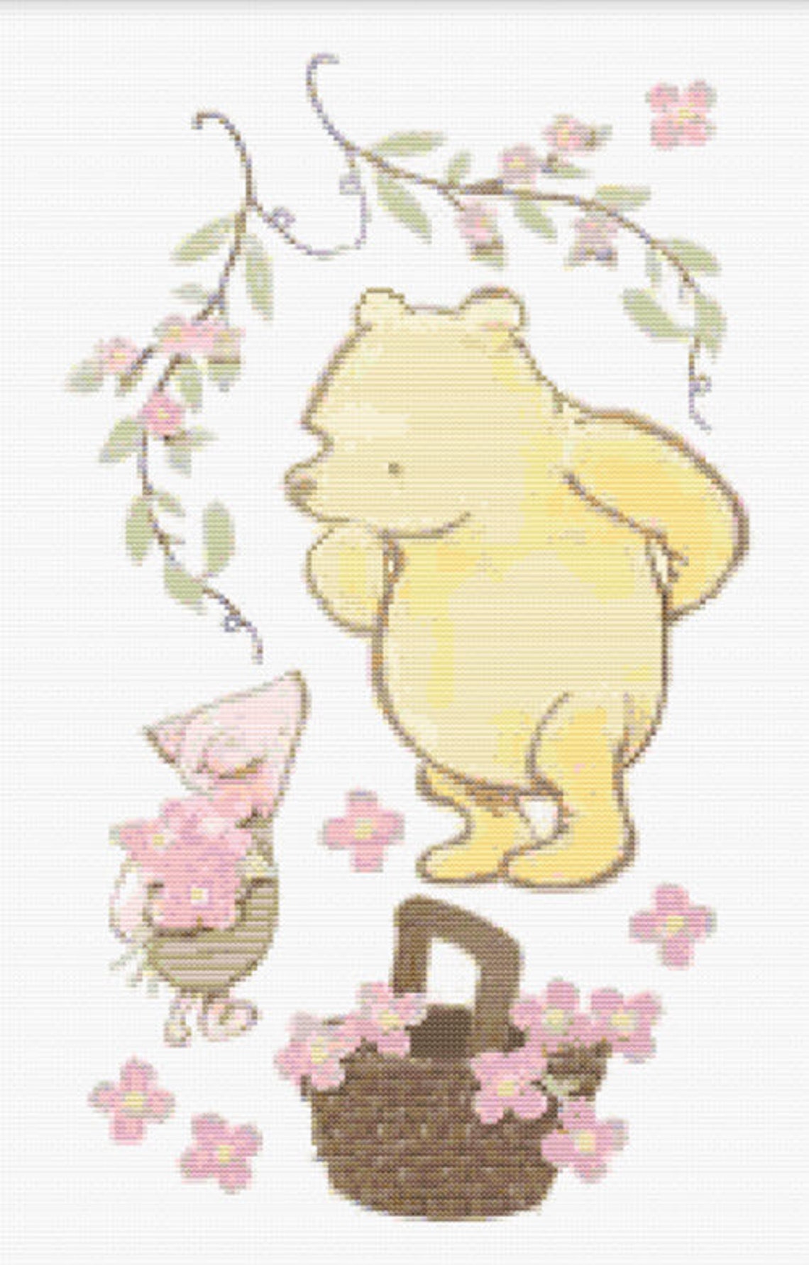Classic Winnie the Pooh & Piglet_ Cross Stitch Pattern_ PDF_ Instant ...