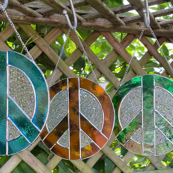 Peace Sign Stained Glass - Etsy