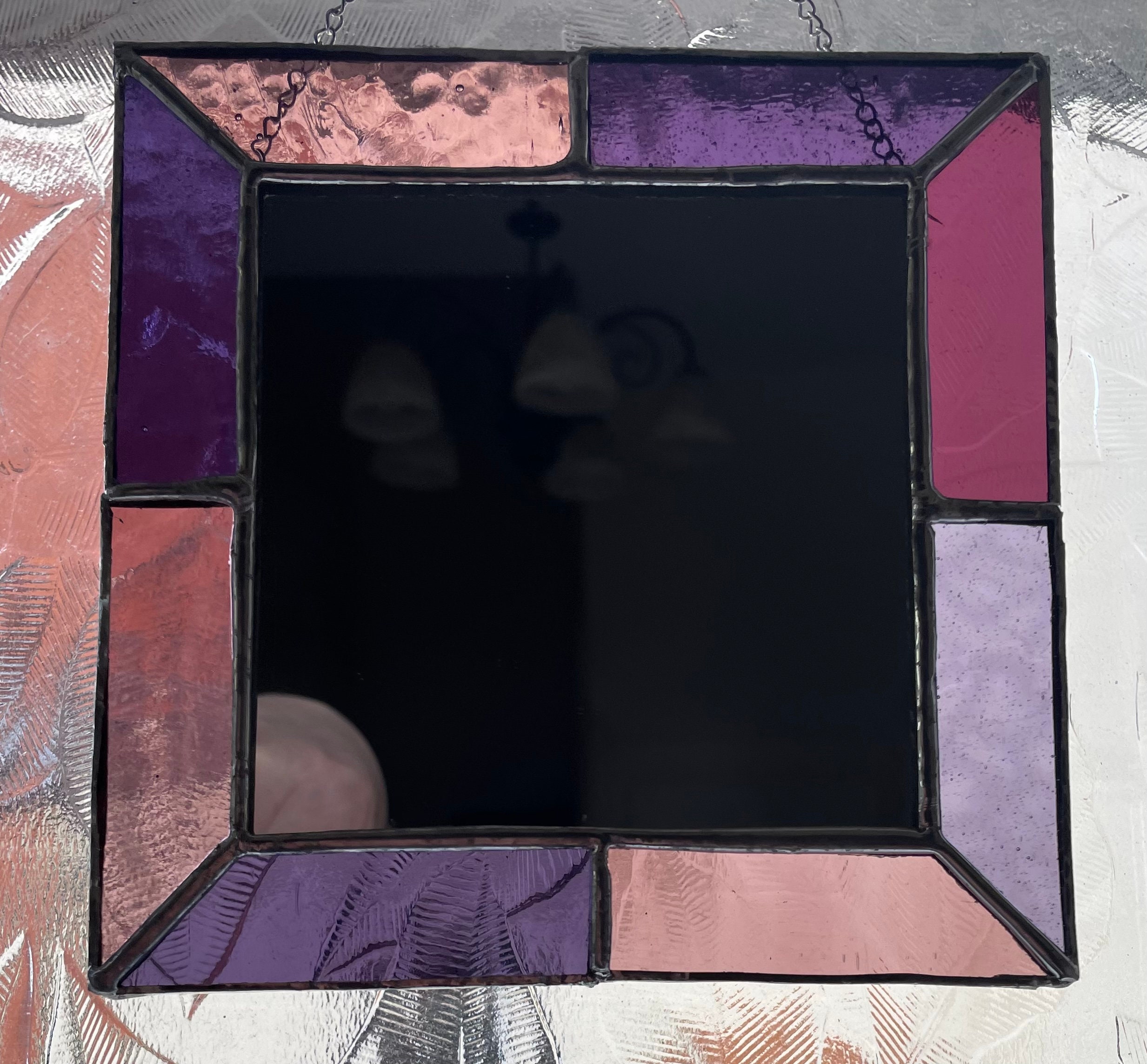 Stained Glass Framed Mirror - Etsy