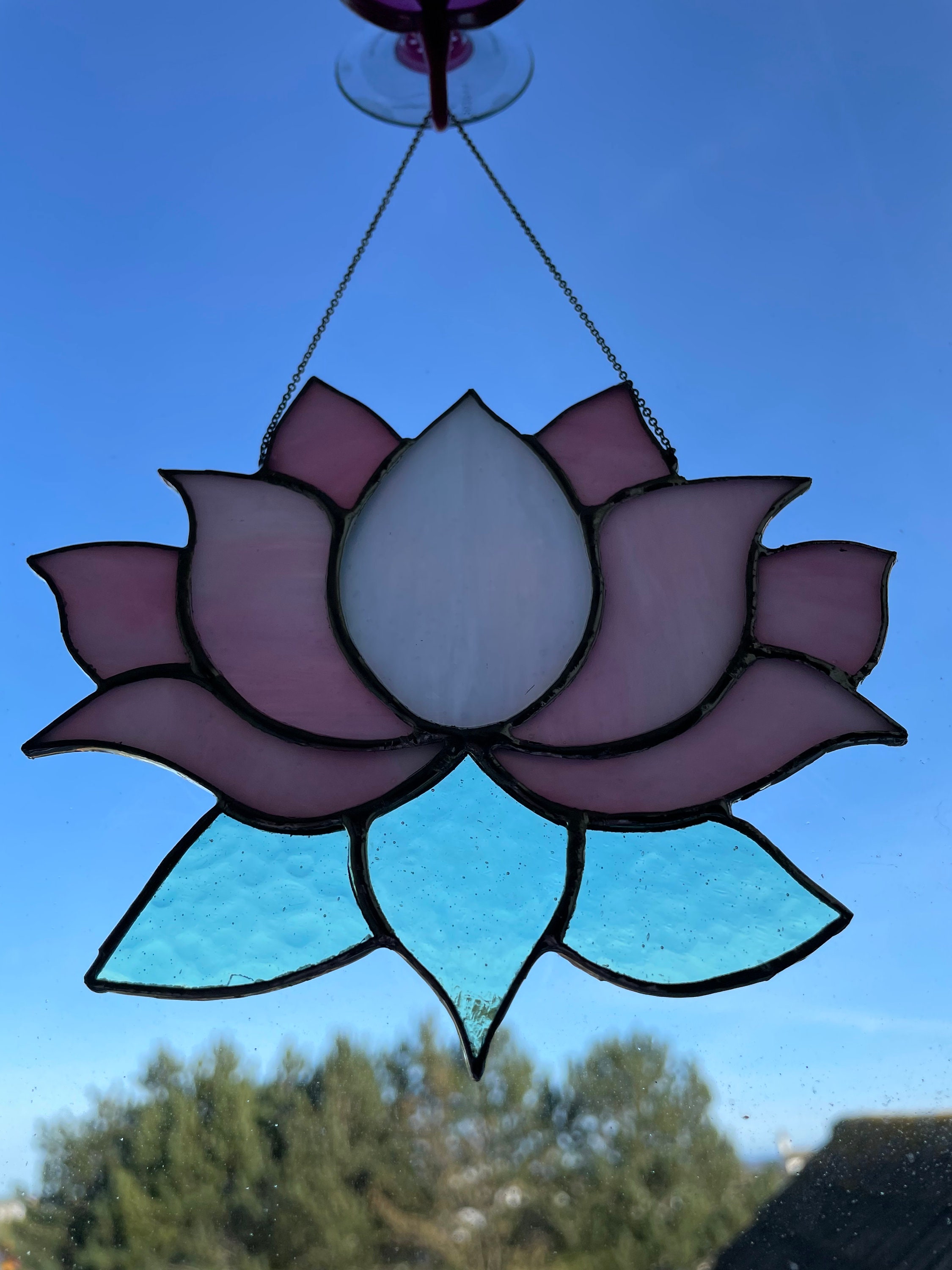 Stained Glass Lotus Flower - Etsy
