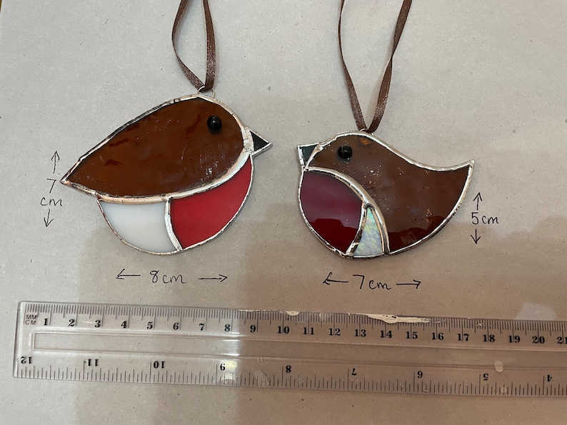 Stained Glass Robin - Etsy UK