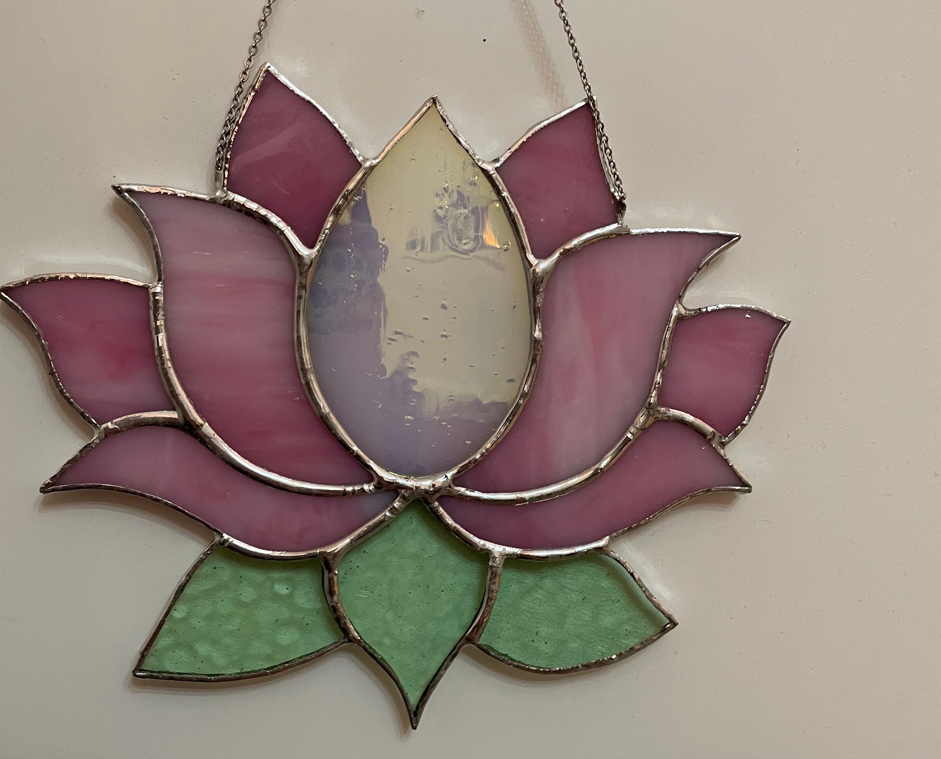 Stained Glass Lotus Flower - Etsy