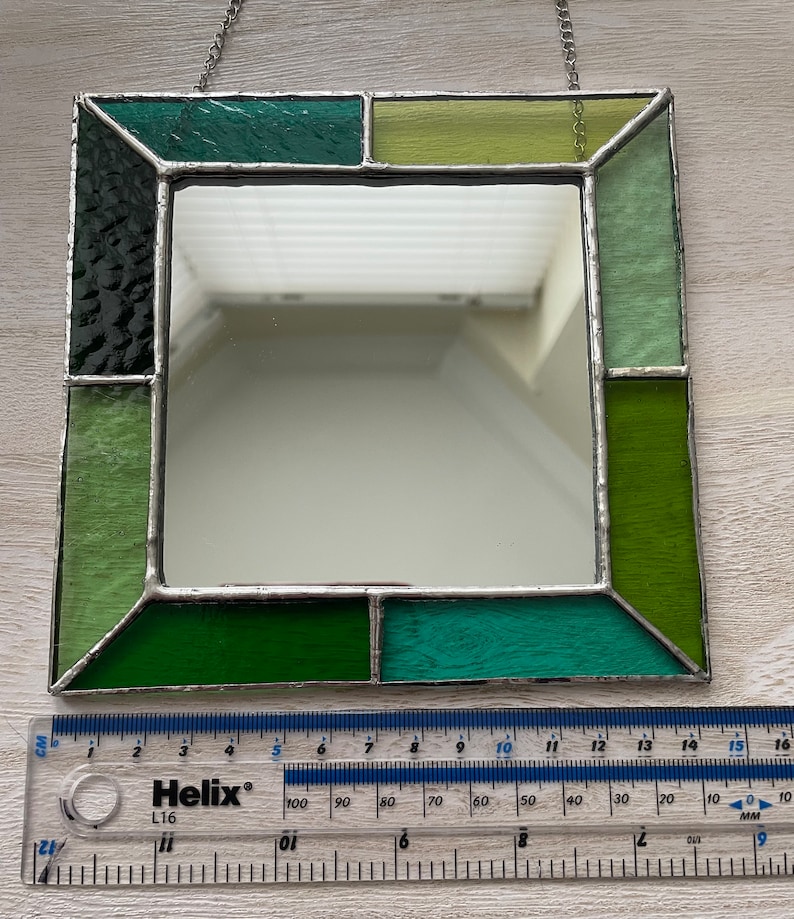 Stained Glass Framed Mirror - Etsy