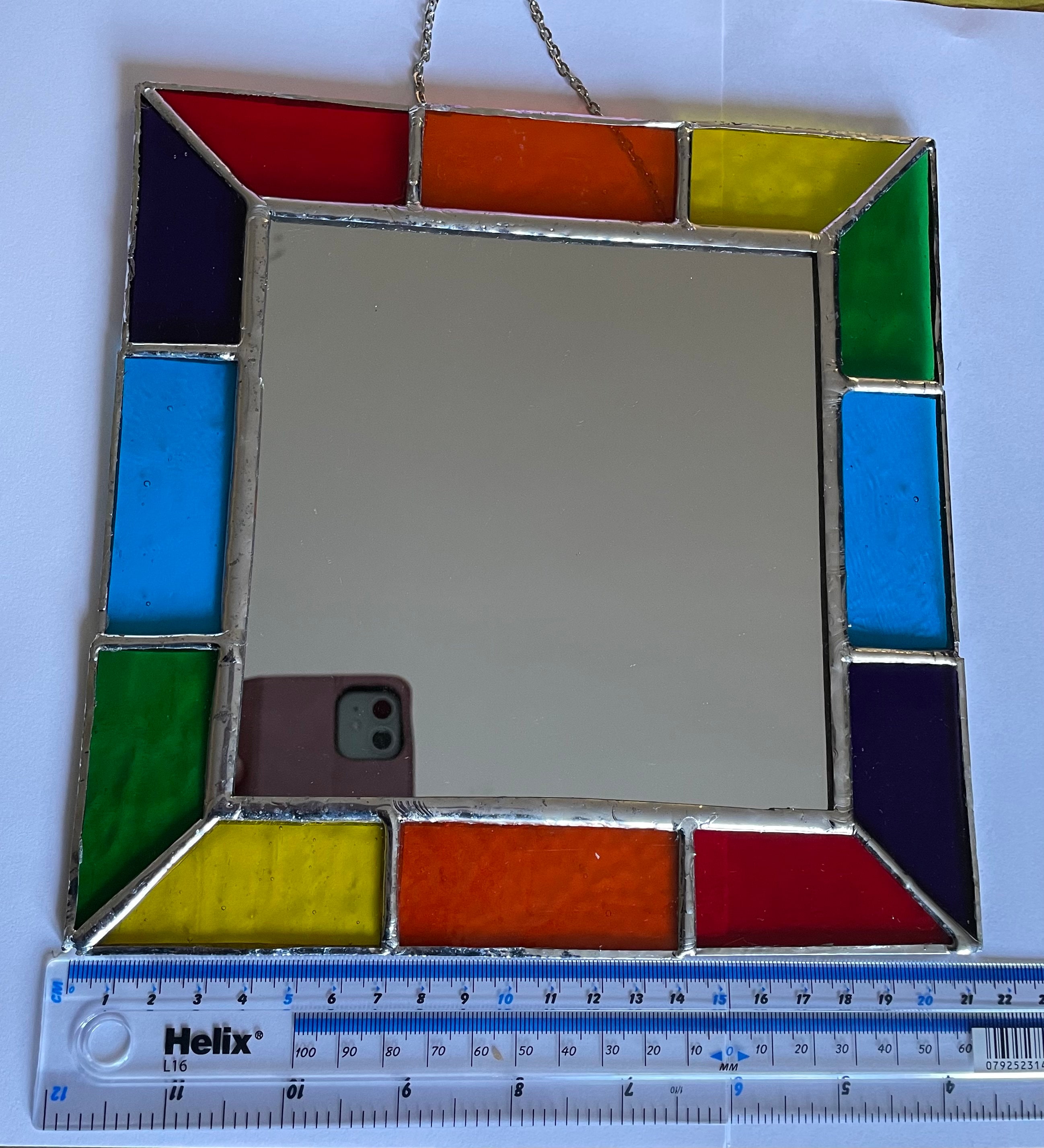 Stained Glass Rainbow Frame Mirror - Etsy