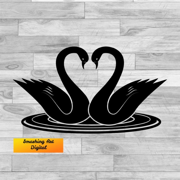 Swan Heart - Etsy