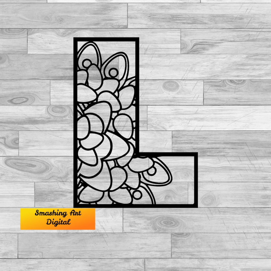 Alphabet SVG I, Floral Alphabet Svg, Alphabet Letter Svg, PNG Alphabet ...