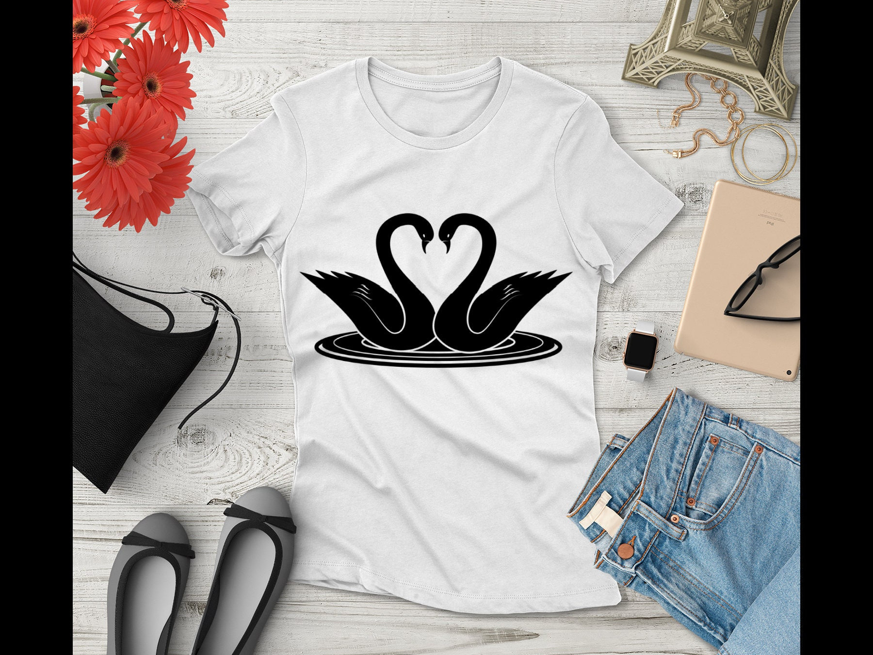 Love Birds in Heart Svg, Swan Svg, Swan Art File, Swan Heart, Birds Png ...