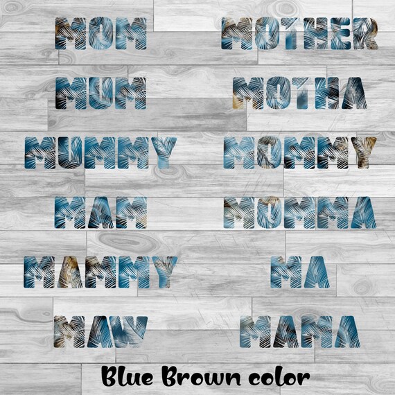 Custom Mom Svg Mom Png Personalized Mom Bundle Mom Designs | Etsy