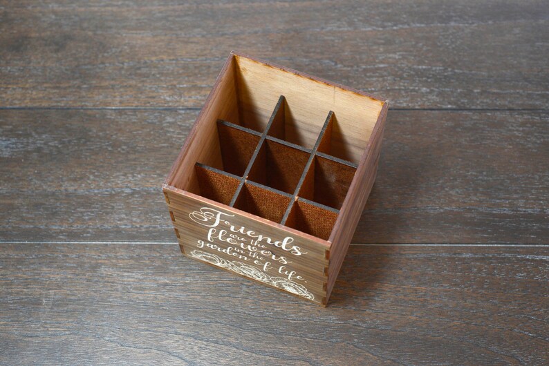 Engraved Walnut Box Gift for Friends - Etsy